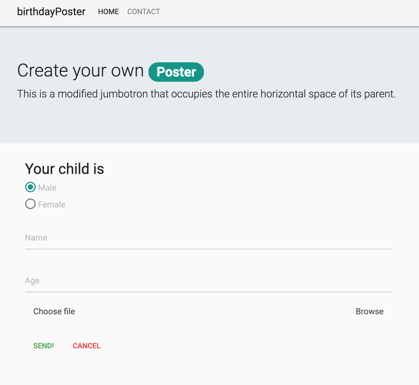 GitHub - memins/birthdayPoster: Basics - HTML,CSS (Bootstrap)