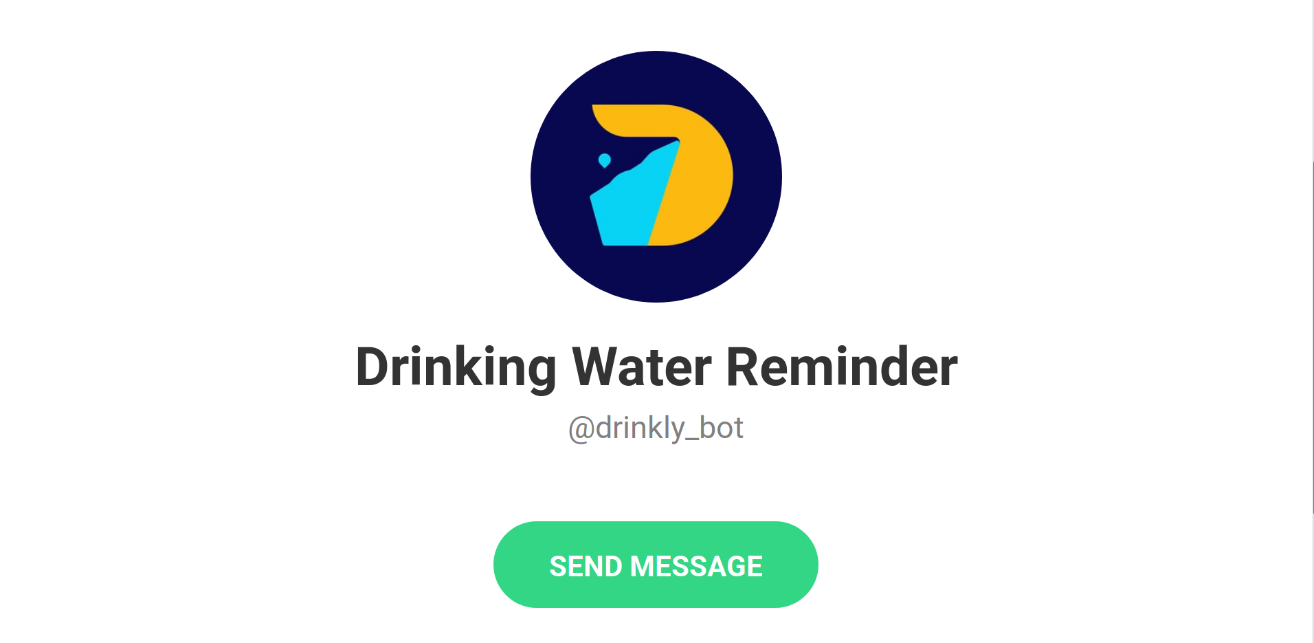 GitHub - blackoders/drinkly: A Telegram Bot for Water Drinking Reminder