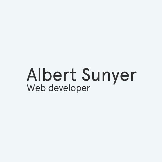 Github Albertsunyer Albertsunyer Github Io Albertsunyer Dev
