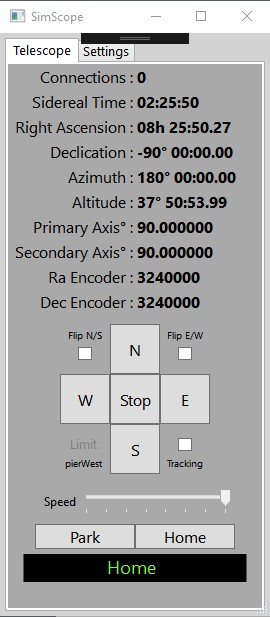 GitHub - rmorgan001/SimScope: ASCOM Telescope Control Simulator