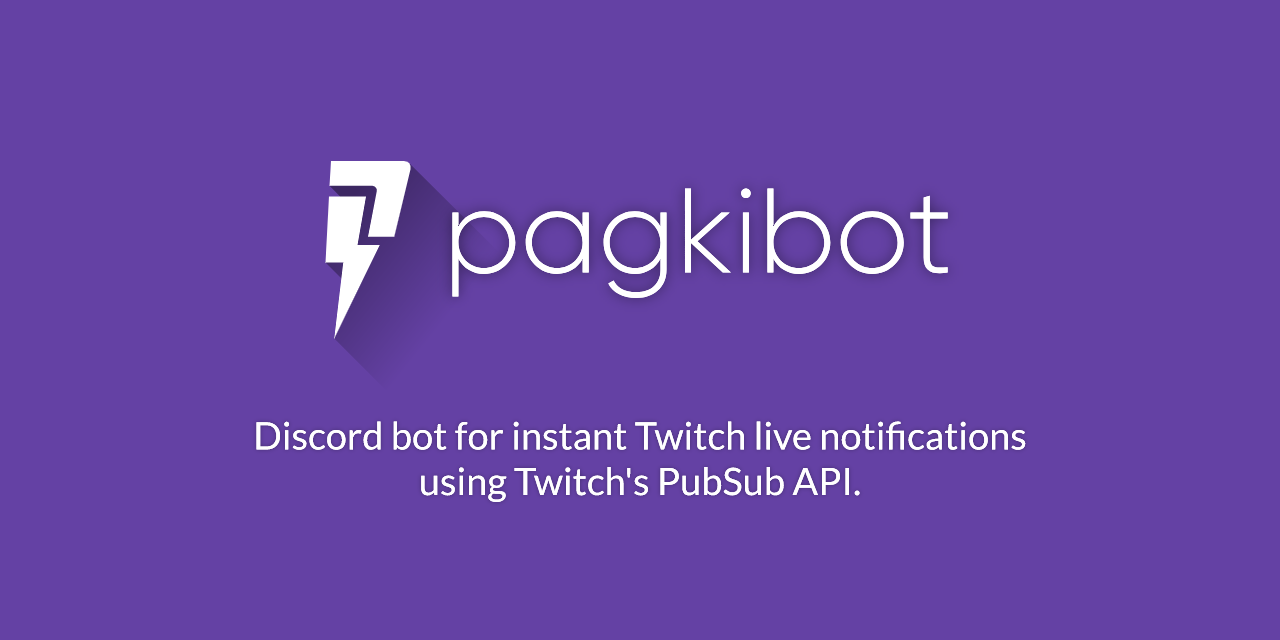 GitHub - LeaPhant/pagkibot: Discord bot for instant Twitch live notifications using Twitch's ...