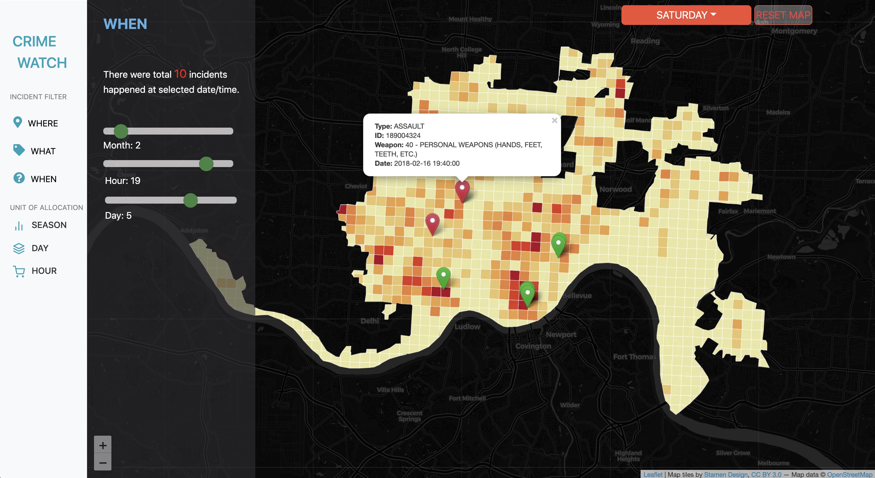 GitHub - XuanW96/Crime-Watching-Cincy: Crime watching platform for Cincinnati. Designed for ...