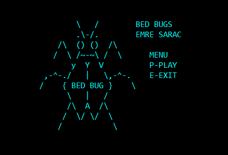 GitHub - srcemre/BedBugsGame: A simple and primitive 2D game in C language.