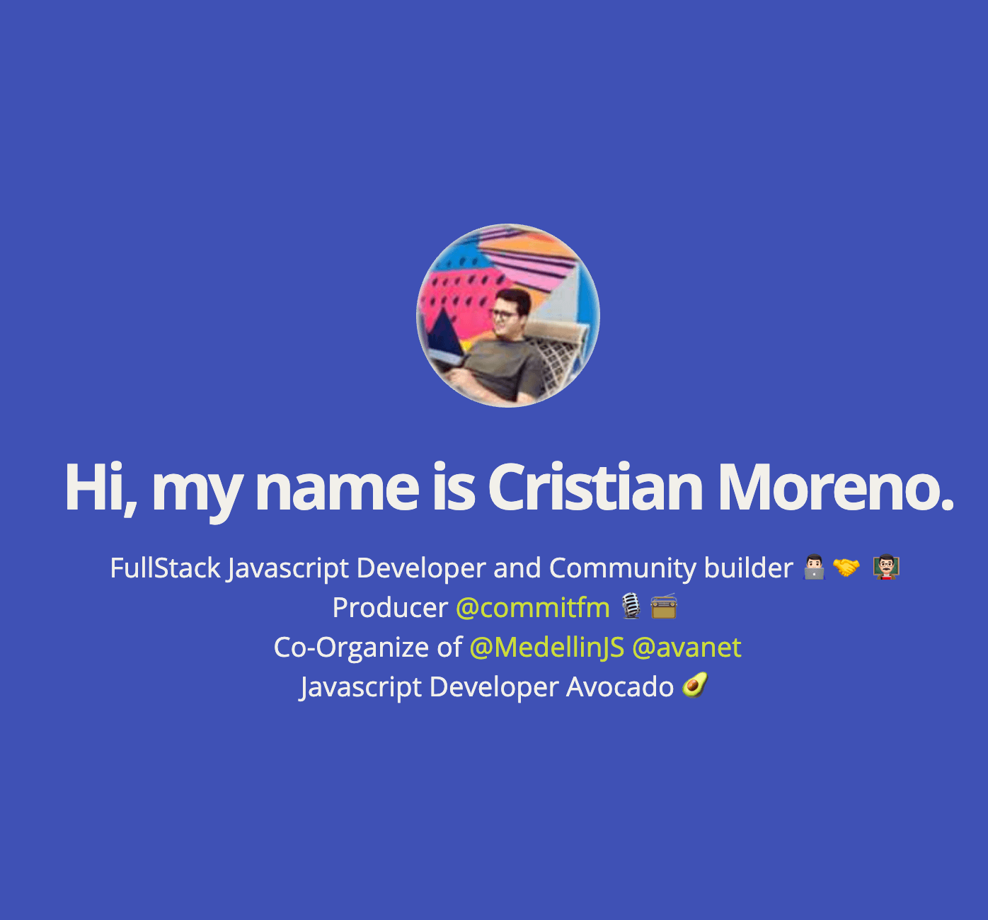 Github Khriztianmoreno Site Elevator Pitch 👨🏼‍💻a Gatsby Theme