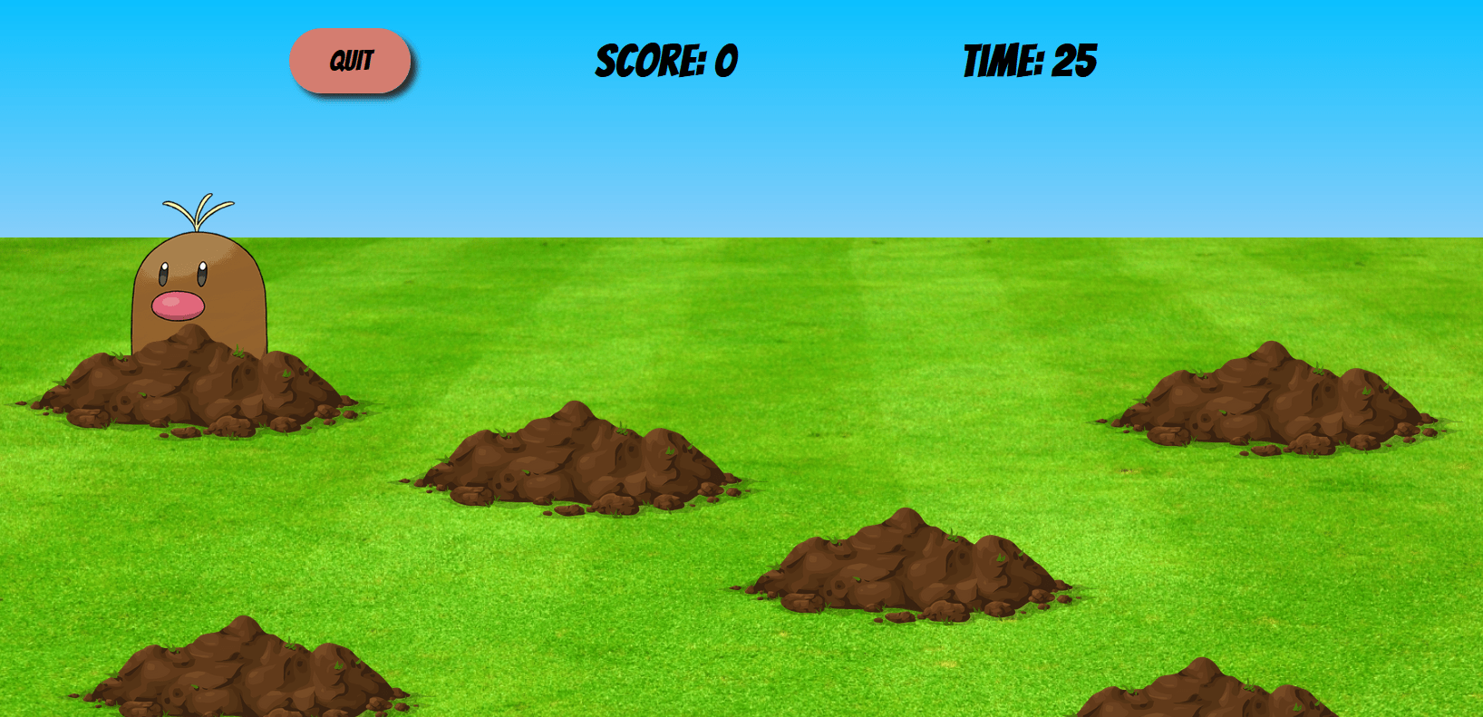 GitHub - JeffYYW/MoleMashMania: This Whack-A-Mole game was created using Vanilla JS and jQuery ...