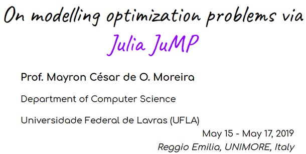 GitHub - mayronmoreira/ufla-unimore-julia-jump: Set of materials used ...