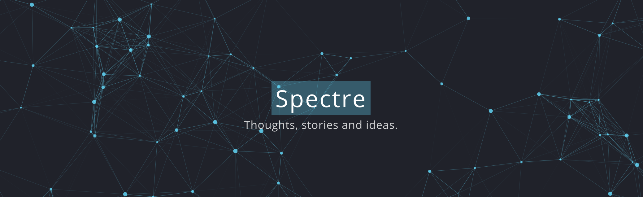 GitHub - niemtec/Spectre: A new twist on the default personal blogging theme for Ghost