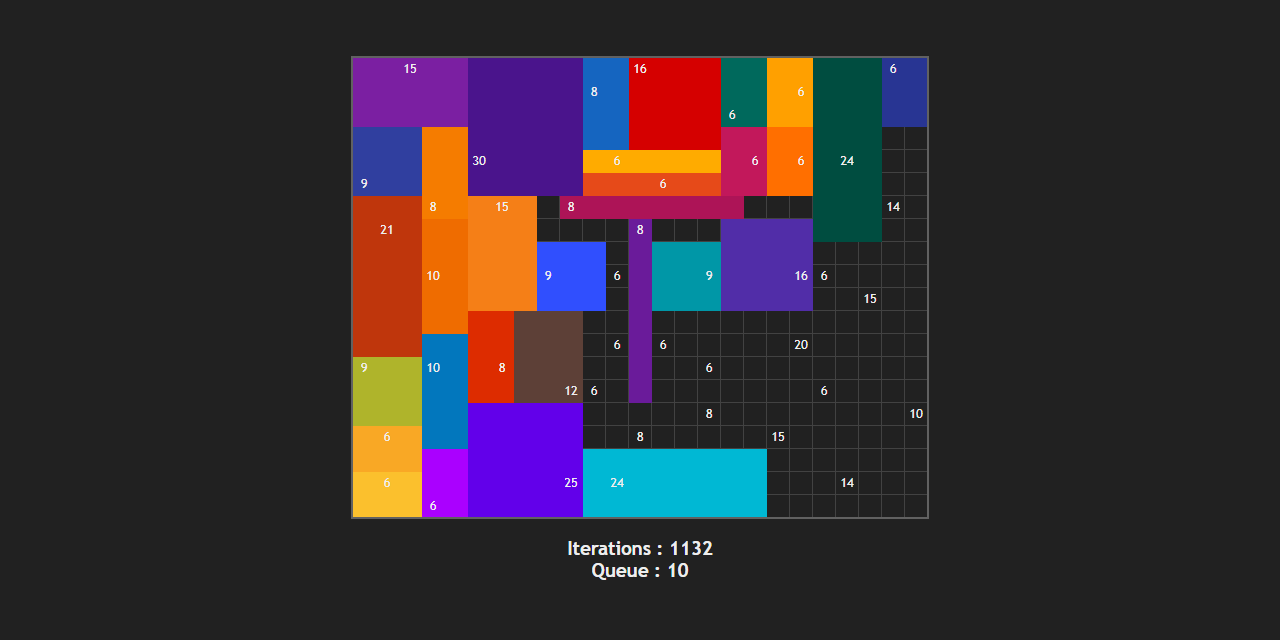 GitHub - klemek/shikaku-solver: Visualisation of my CodinGame solution