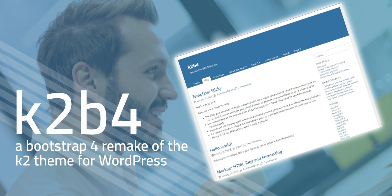 GitHub - mrpatg/k2b4: A remake of the classic K2 theme for WordPress in ...