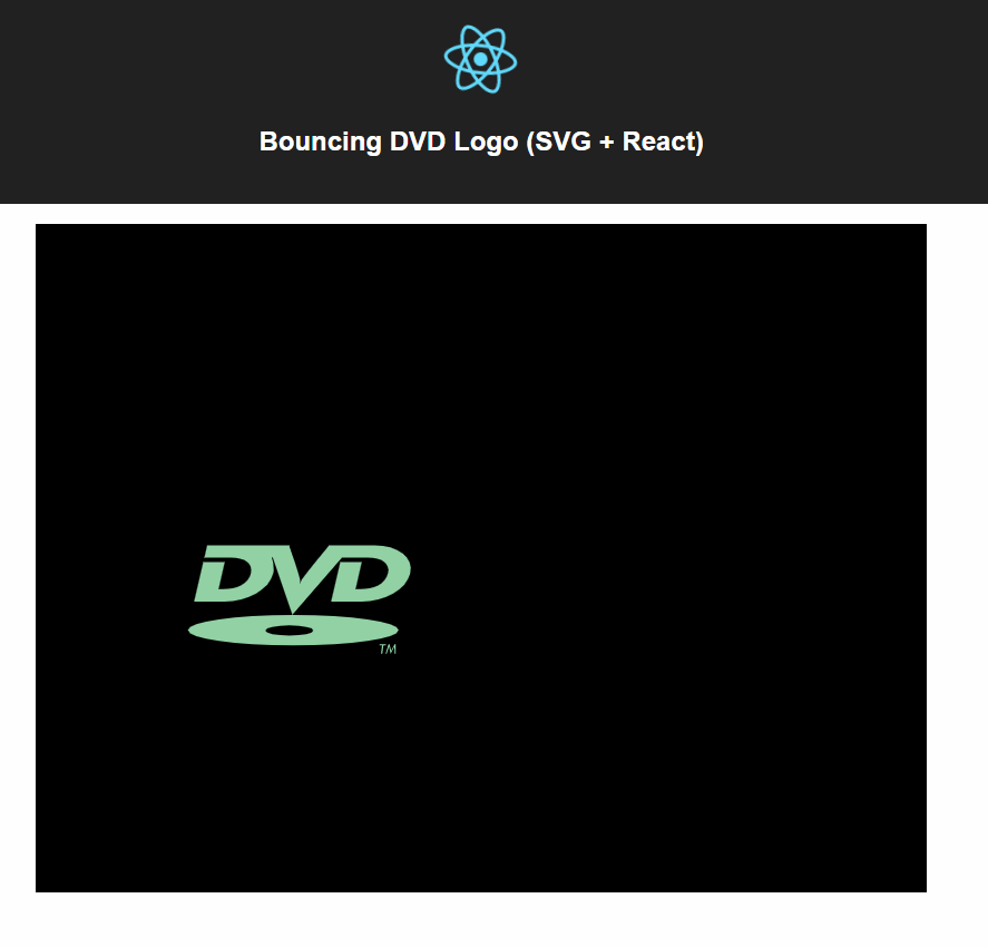 GitHub - andrewchmr/BouncingDVDLogoReactSVG: Simulating the "Bouncing ...