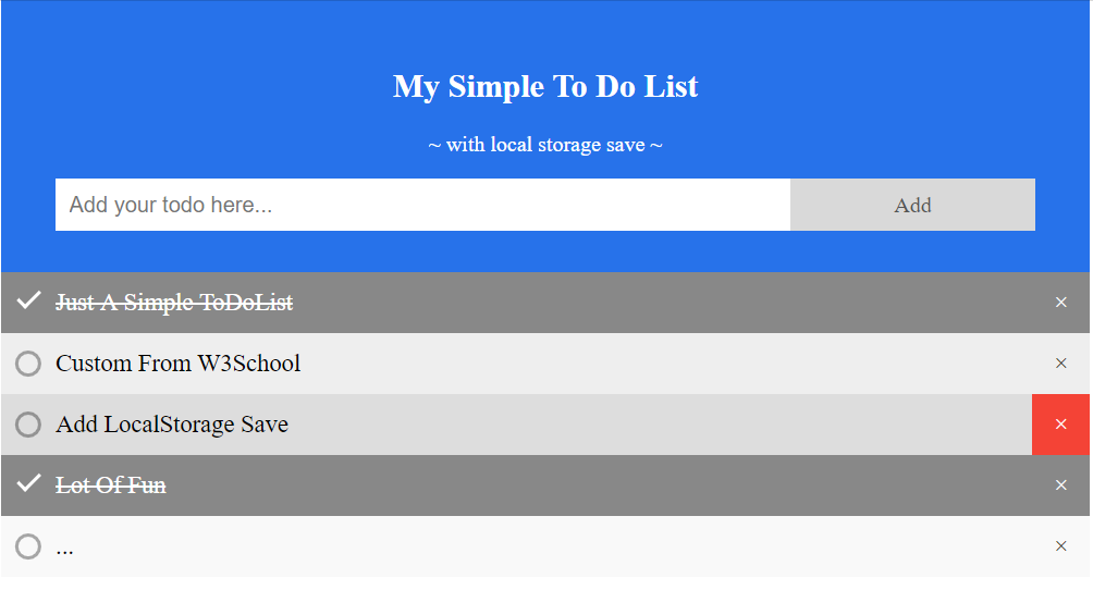 GitHub - HoangTran0410/TodoList: Todo list dùng offline sử dụng LocalStorage để lưu