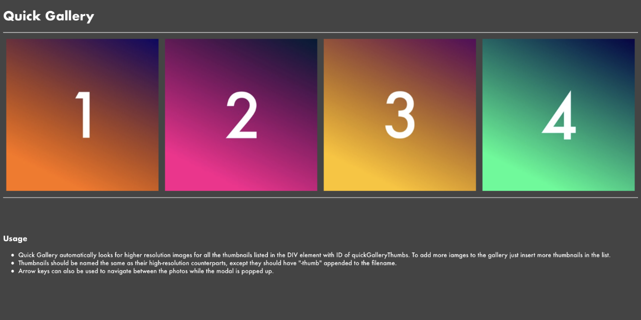GitHub - daveygm/Quick-Gallery: A simple and quick image gallery for ...
