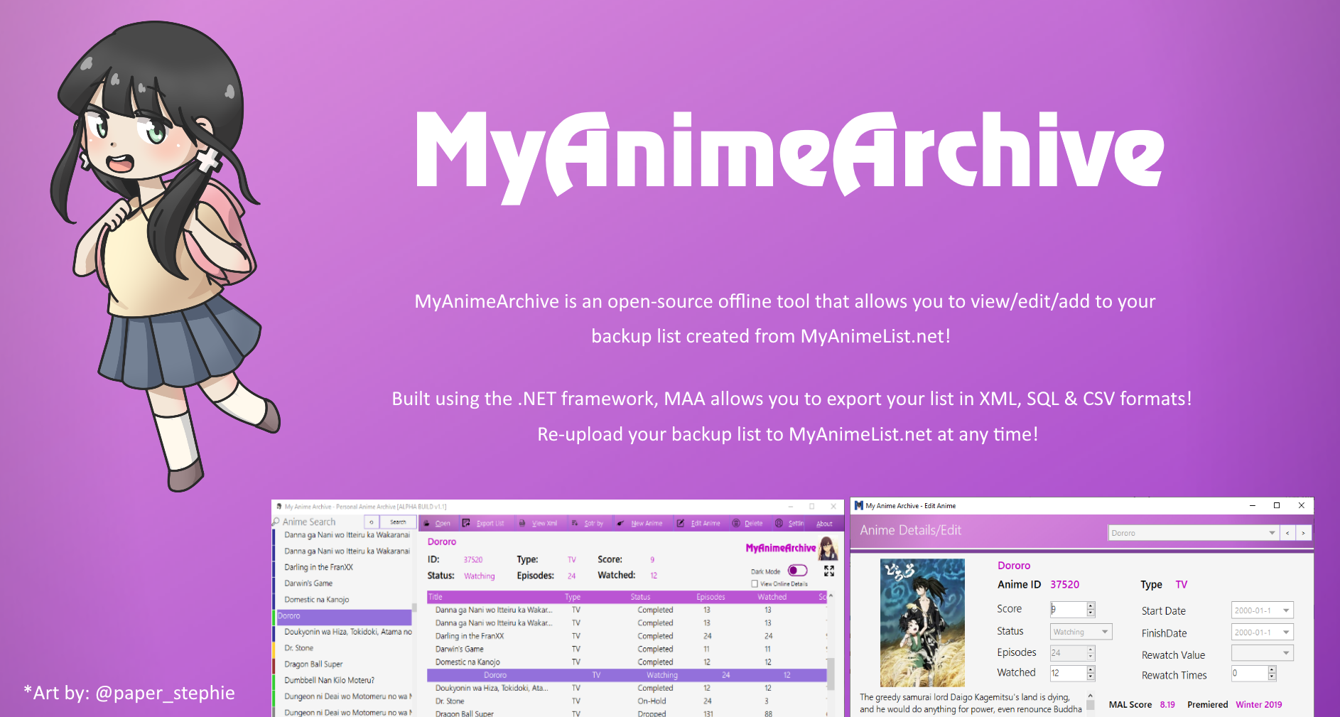 GitHub - aberuwu/My-Anime-Archive: Anime archival software that allows ...