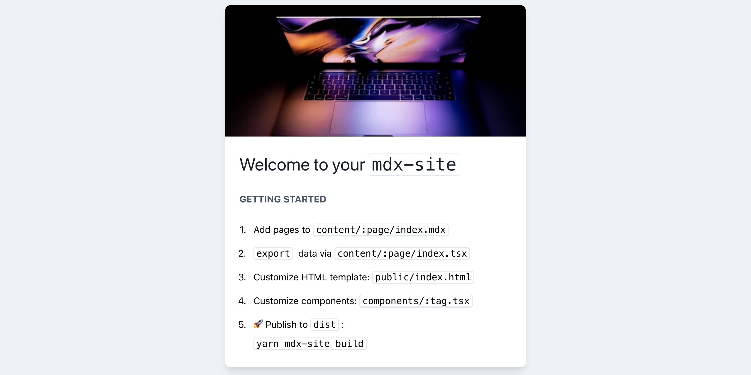 Github Ericclemmonsmdx Site Static Site Generator Powered By Typescript Mdx And React
