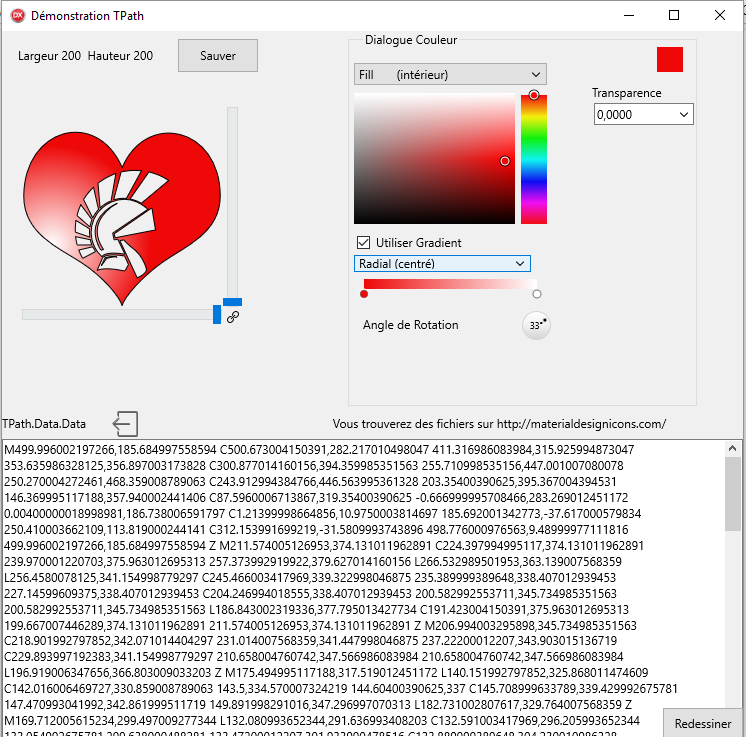 GitHub - Serge-Girard/TPath: Utilisation de TPath avec Delphi Rio