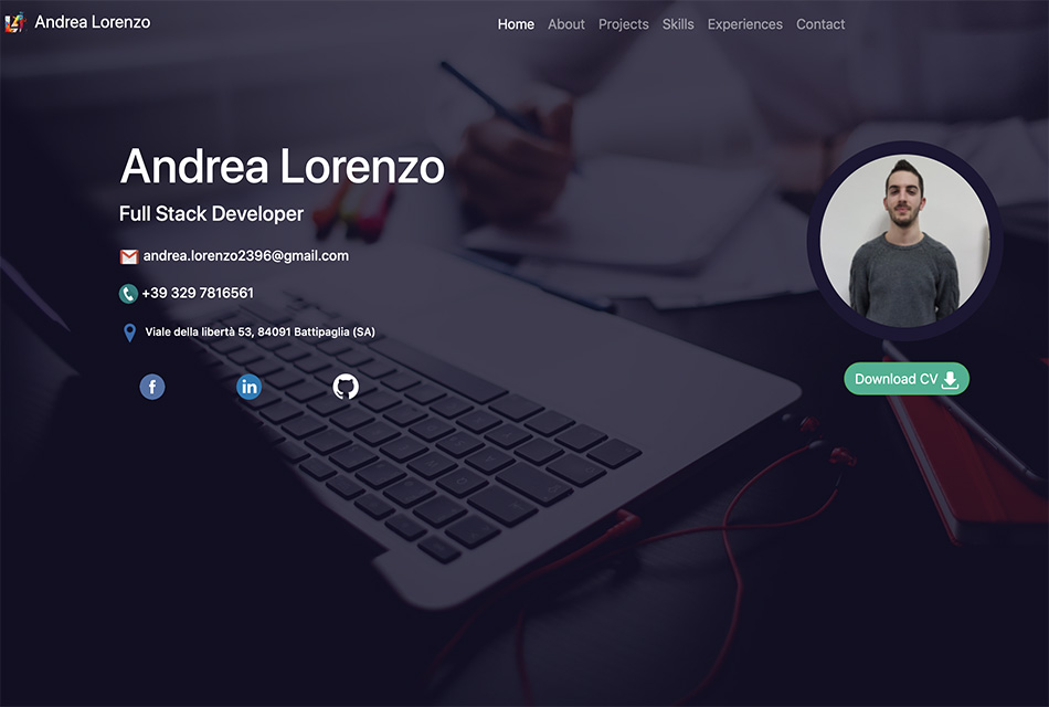 GitHub - aLorenzo1/MyProfile: Personal page