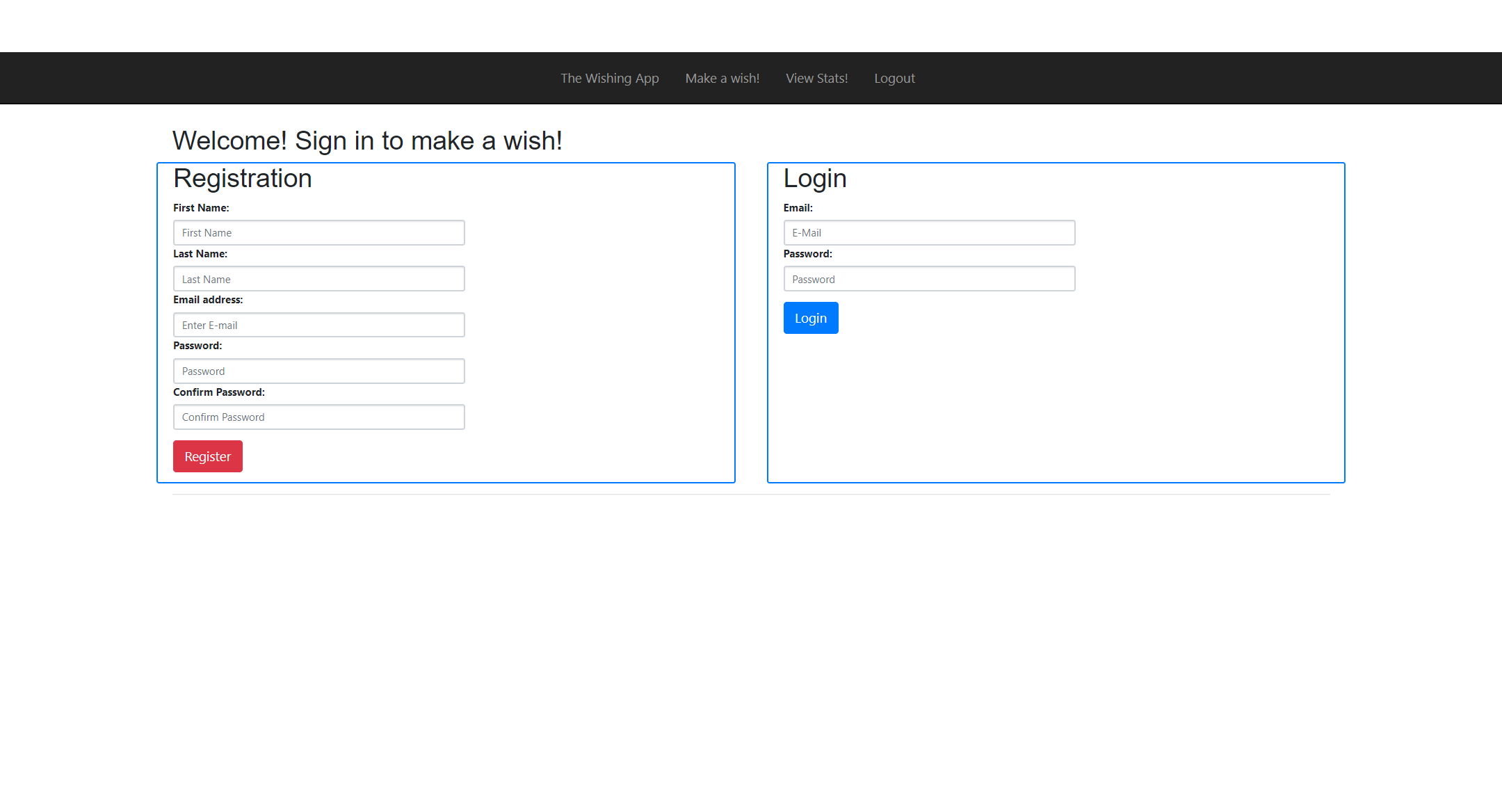 GitHub - lovermanjr/The_Wishing_App: Python / Django
