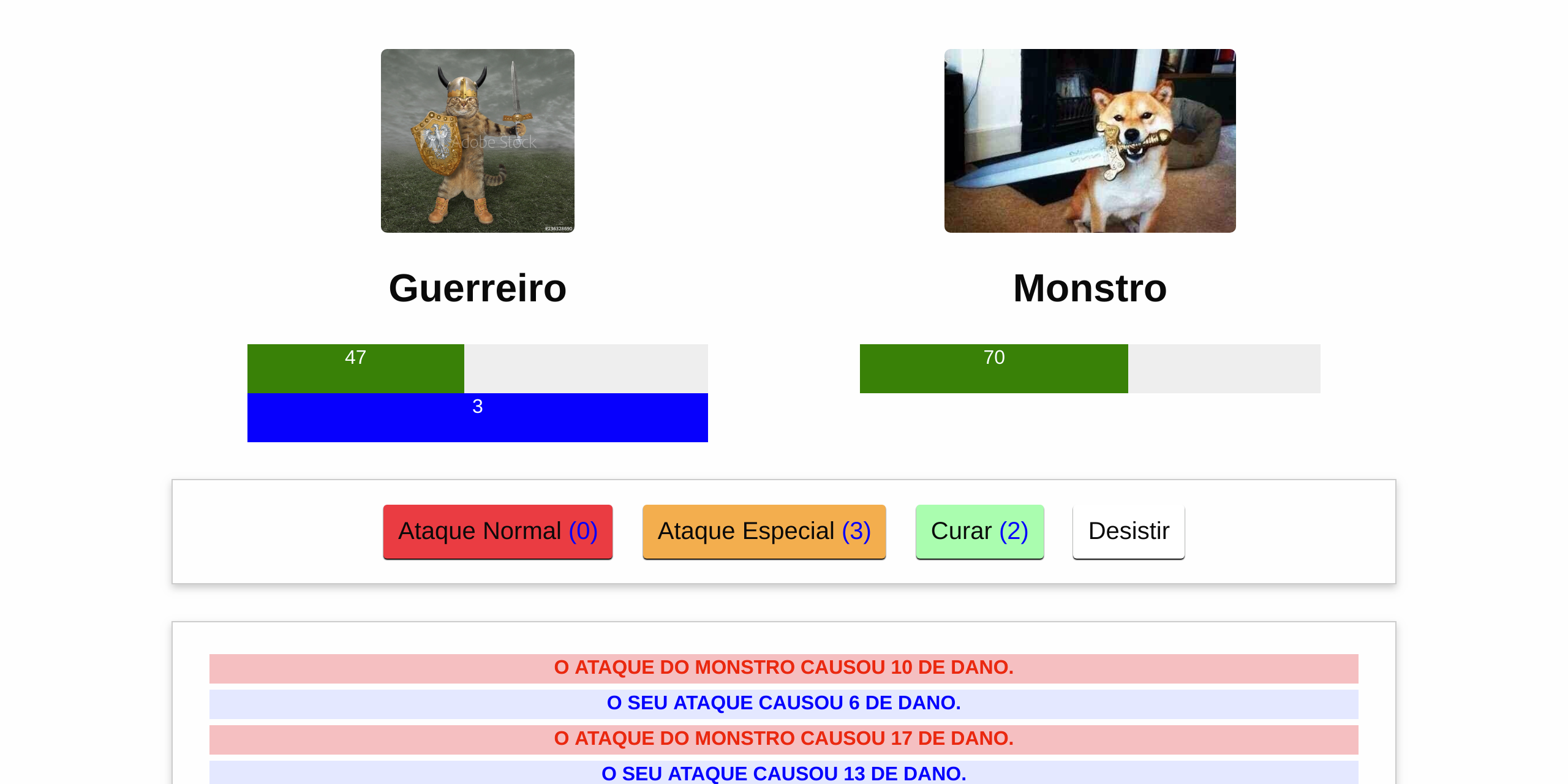 GitHub - Acquati/cat-warrior: Simple Vue.js exercise of the Udemy Course Vue JS 2 - The Complete ...