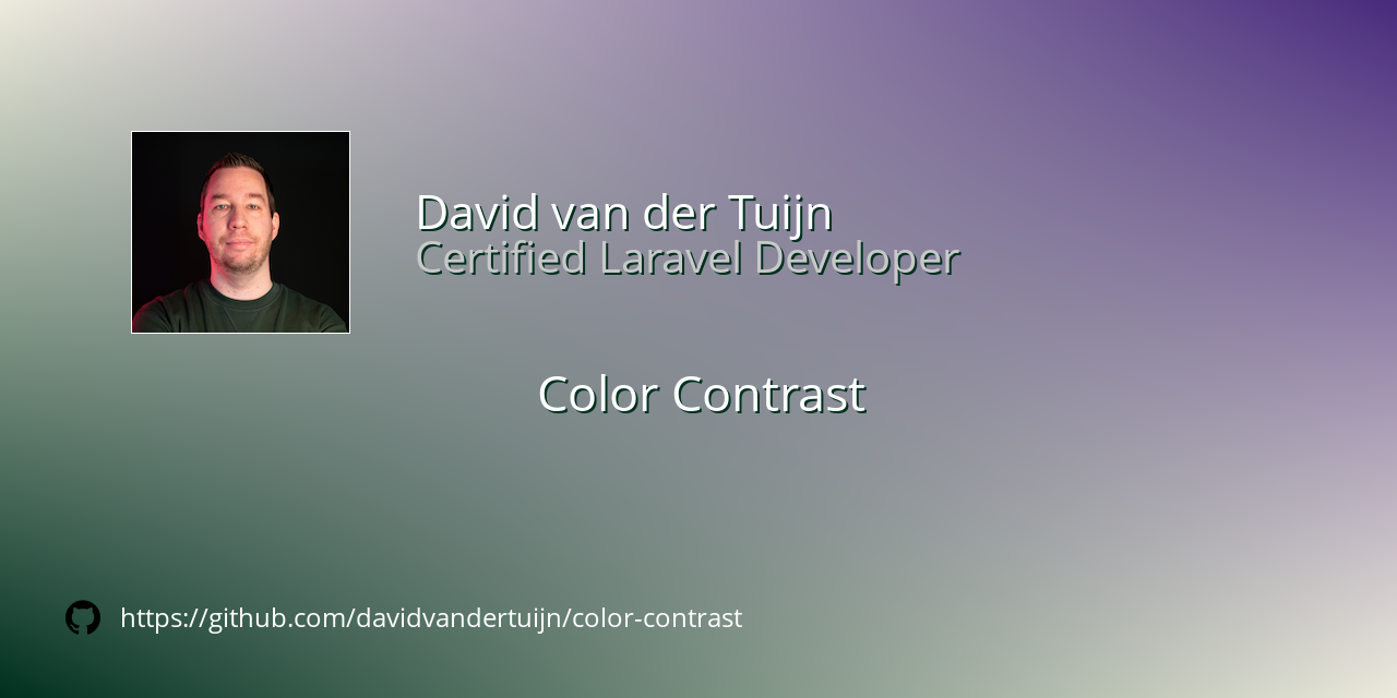 GitHub - davidvandertuijn/color-contrast: The Luminosity Contrast ...