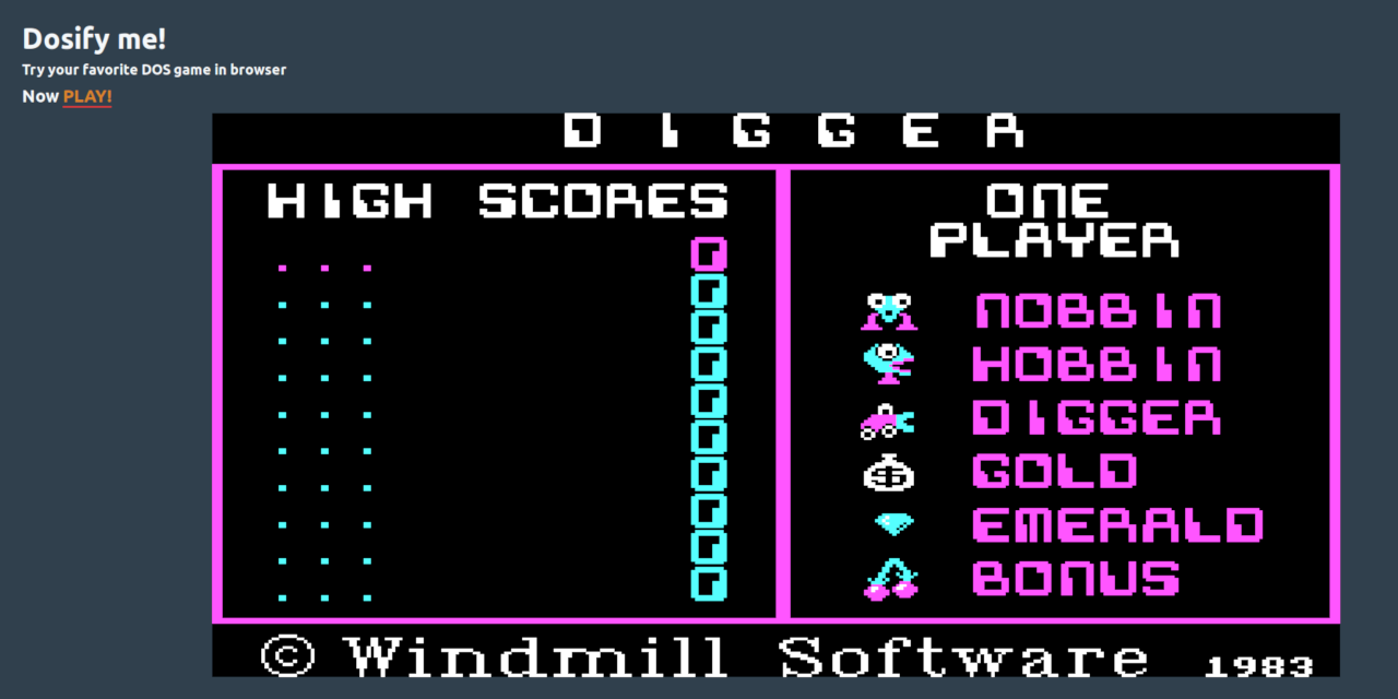 GitHub - caiiiycuk/dosify: dosify - try your favorite DOS game in browser