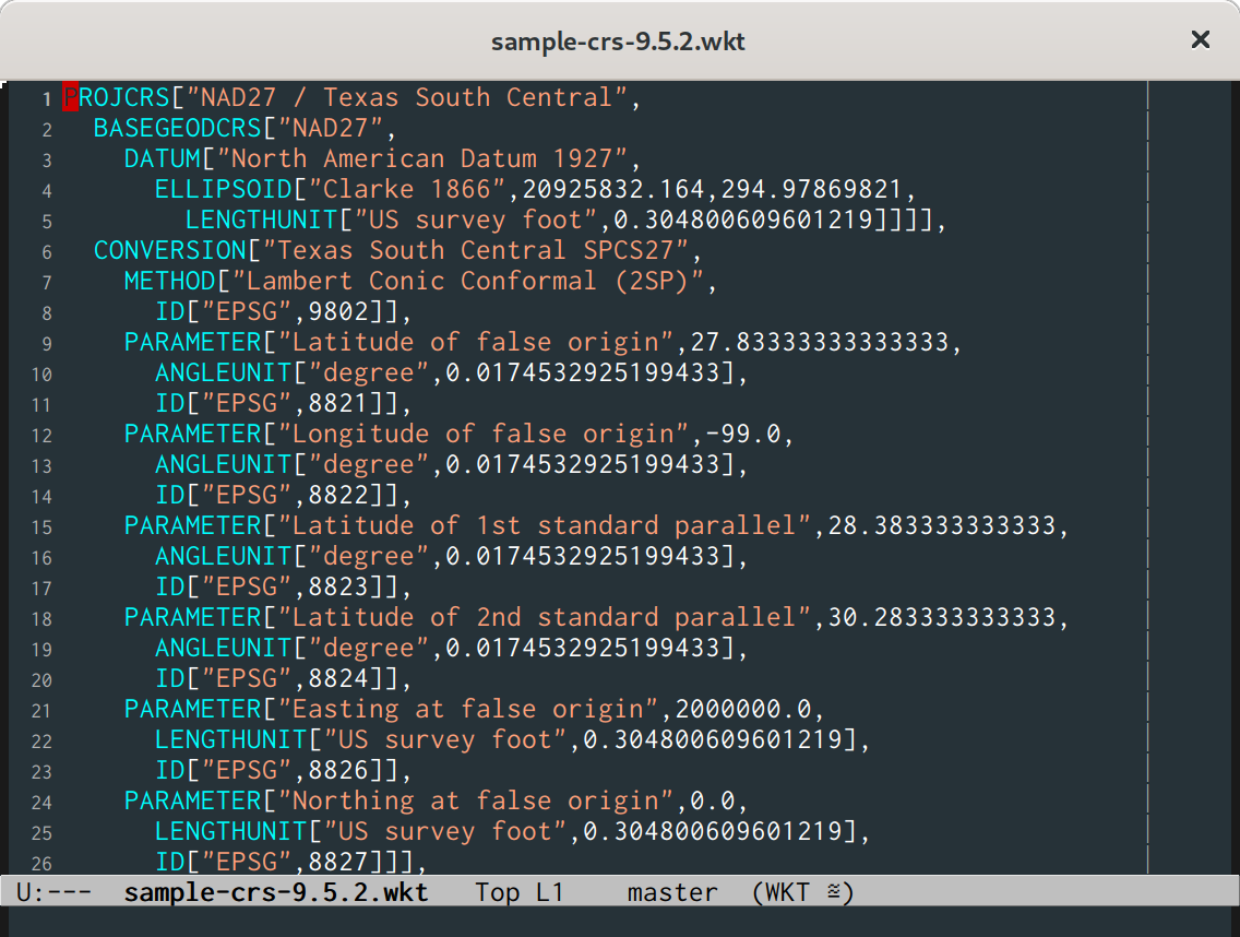 GitHub - orontee/wkt-mode: Emacs major mode to edit files in Well Known Text format