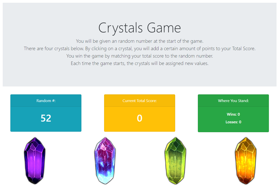 GitHub - LuzanneB/Unit-4-Game: Clicky Game