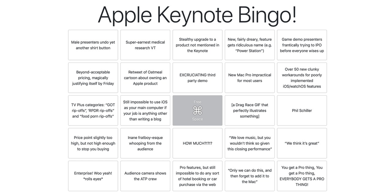 GitHub - keynotebingo/keynotebingo.github.io: Our snarky bingo game for ...