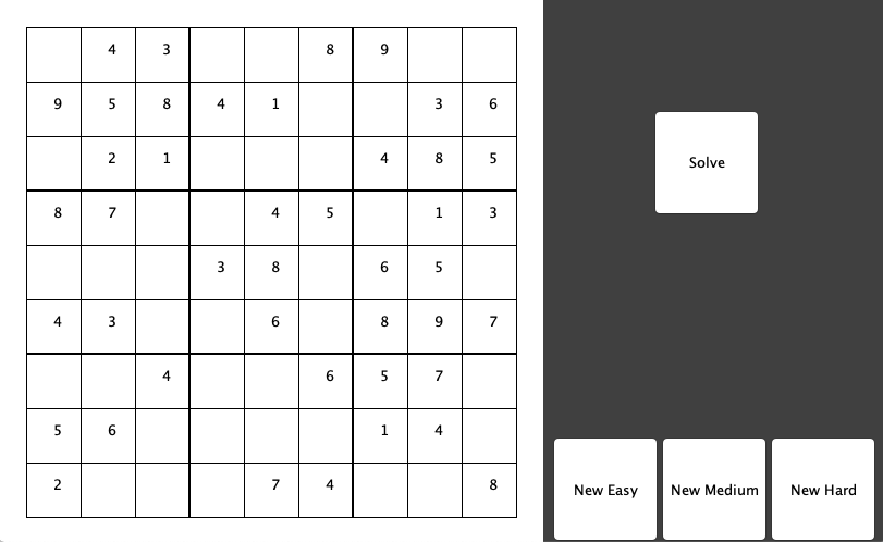 GitHub - iByard94/sodoku-solver: Sodoku puzzle solver and generator in Java