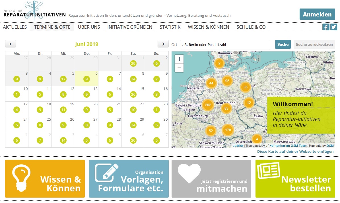 GitHub - anstiftung/mapped-repair-events: Mapped repair events. A ...