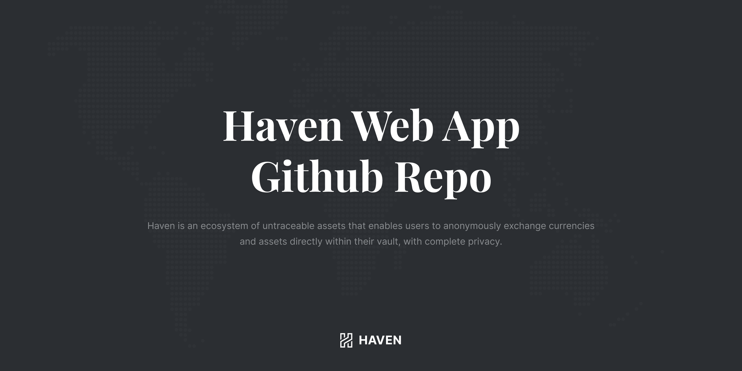 Github Haven Protocol Org Haven Web App Github