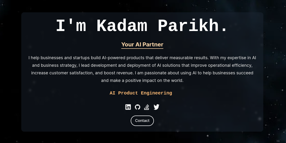 Github Parikhkadam Parikhkadam Github Io My Personal Site
