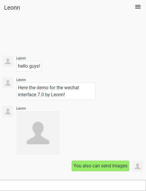 GitHub - leonnlooi99/WechatChatInterface: Beautiful Wechat Chat ...