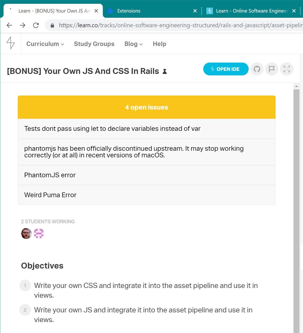 GitHub - arye-eidelman/learn-issues-extension: A chrome browser extension to show open github ...