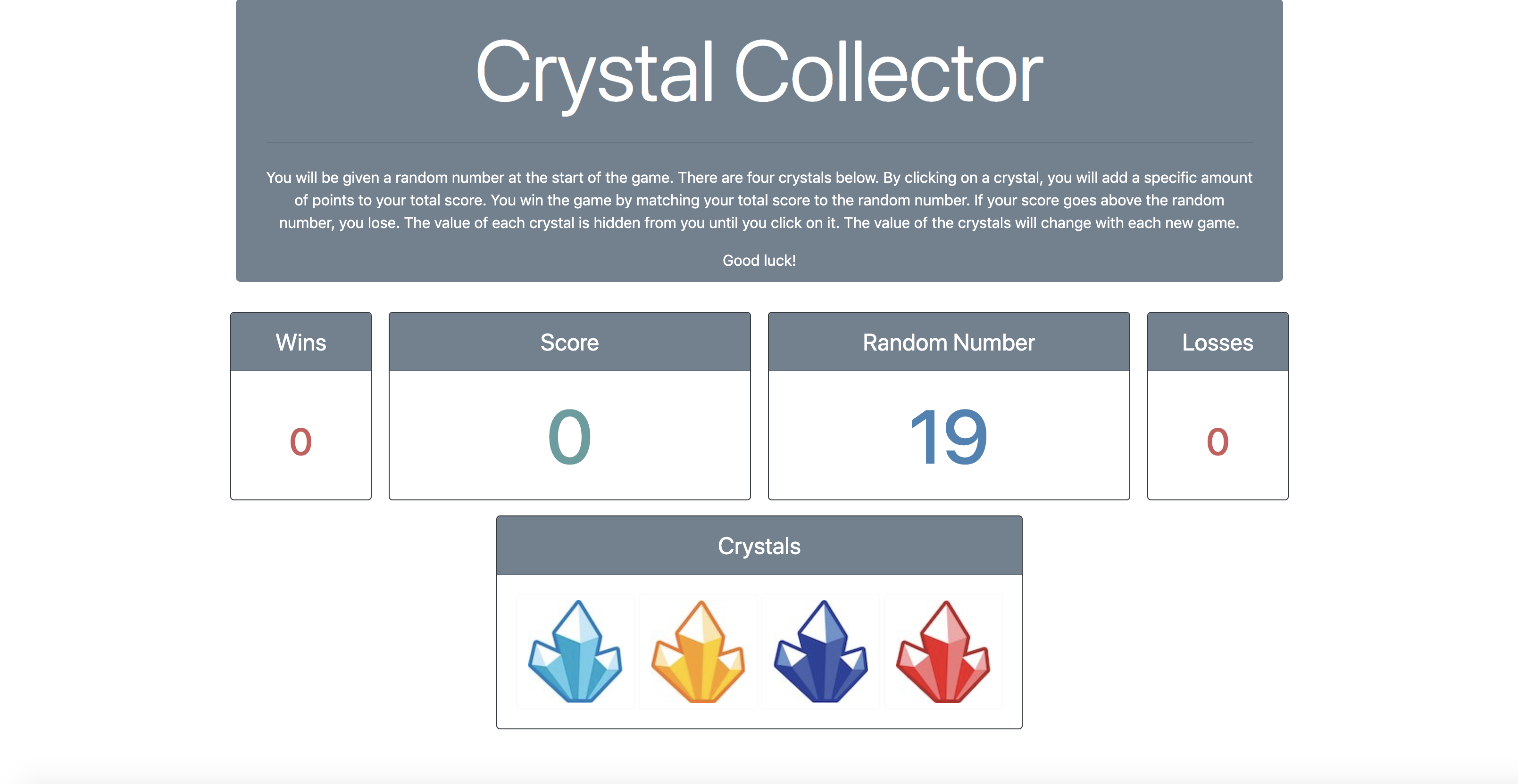 GitHub - ryanweingart/Crystal-Collector