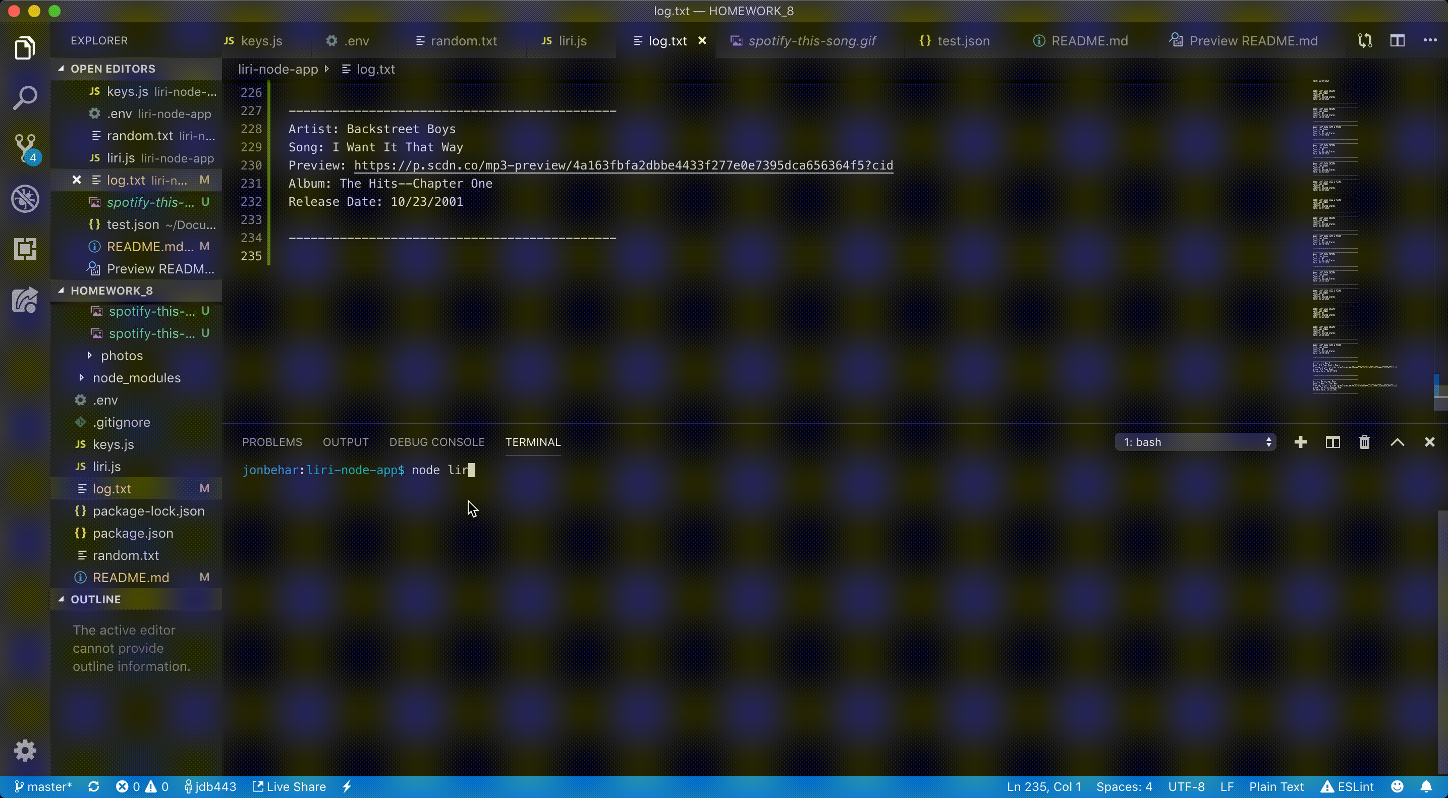 GitHub - jdb443/liri-node-app: In this assignment, you will make LIRI ...