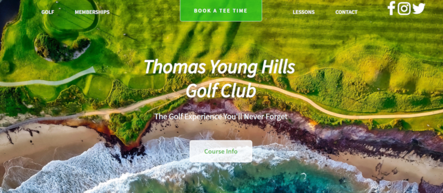 GitHub - ThomasYoungDeveloper/Golf-Course-Website: A simple golf course ...