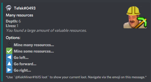GitHub - natty-misc/kekminer: [~2019] A bot for the 2019 Discord Hack Week.