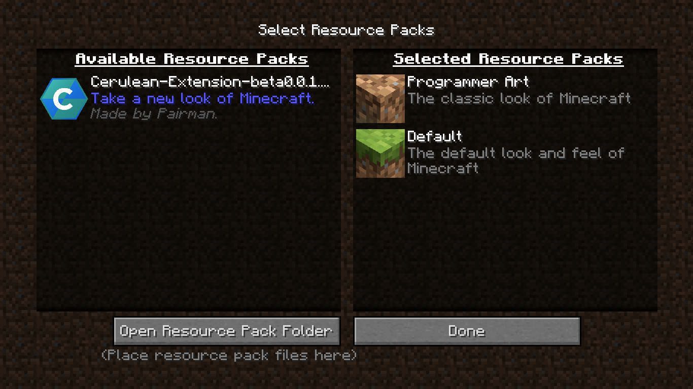 GitHub - Pairman/Cerulean-Extension: A Minecraft reourcepack made by Pairman