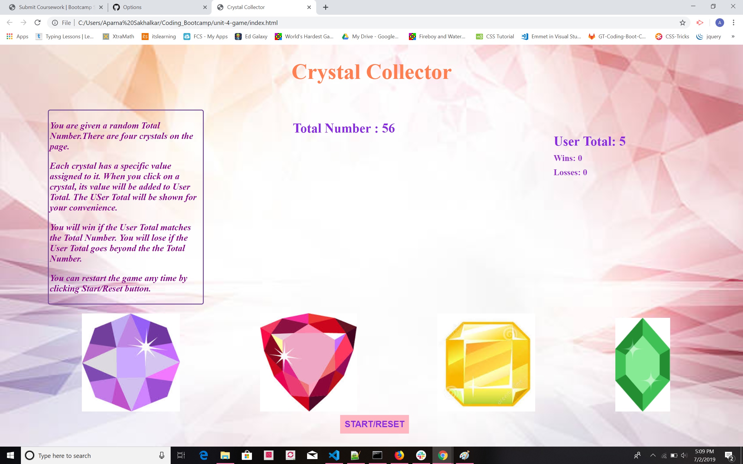 GitHub - aparnans/unit-4-game