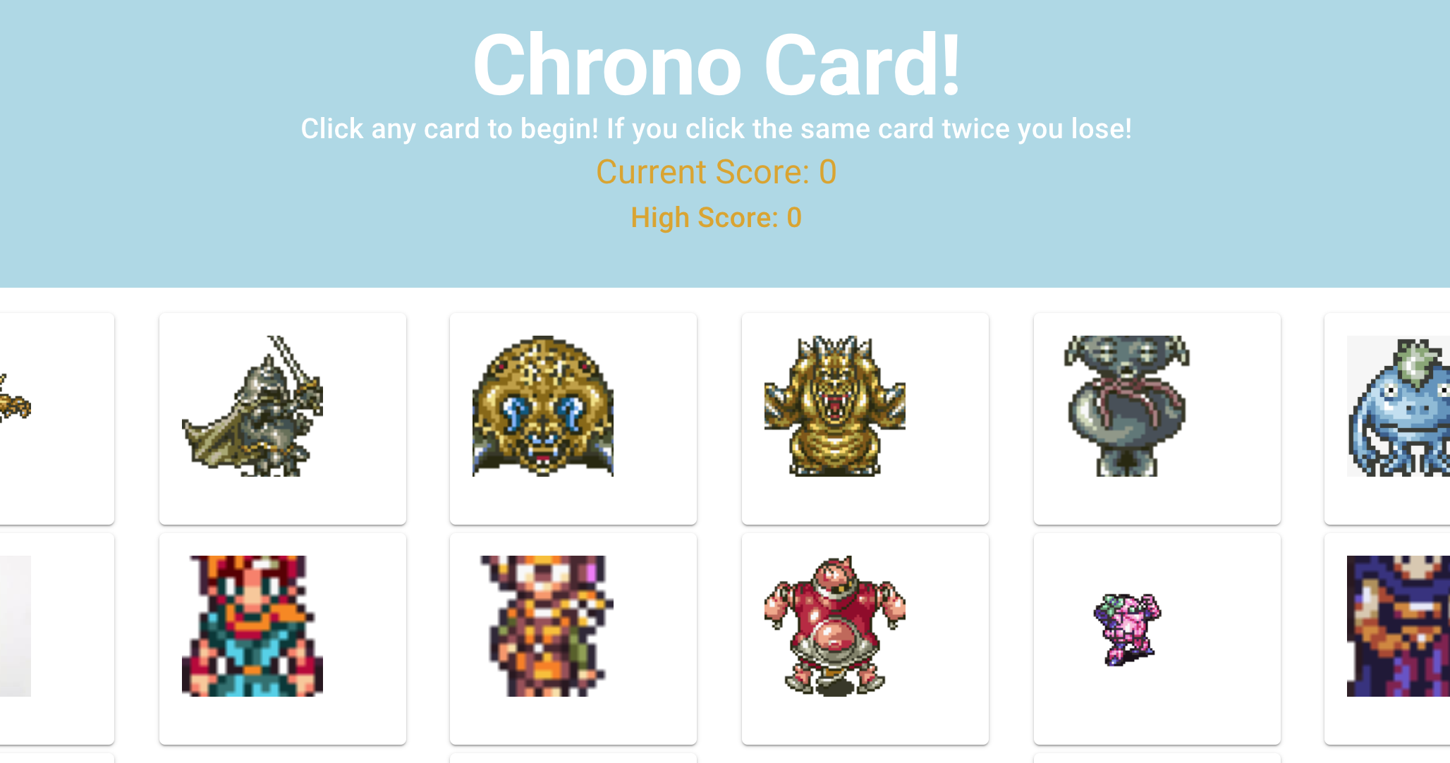 GitHub - coderbrent/chrono-cards