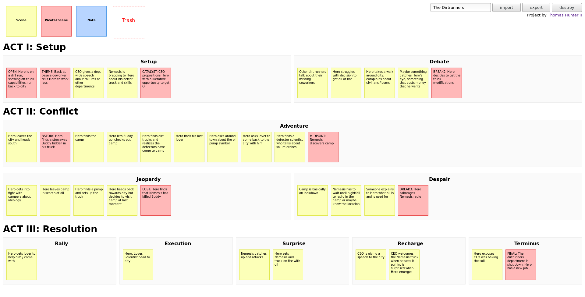 GitHub - tlhunter/plot-designer: Plot Designer: Drag and Drop Story Design