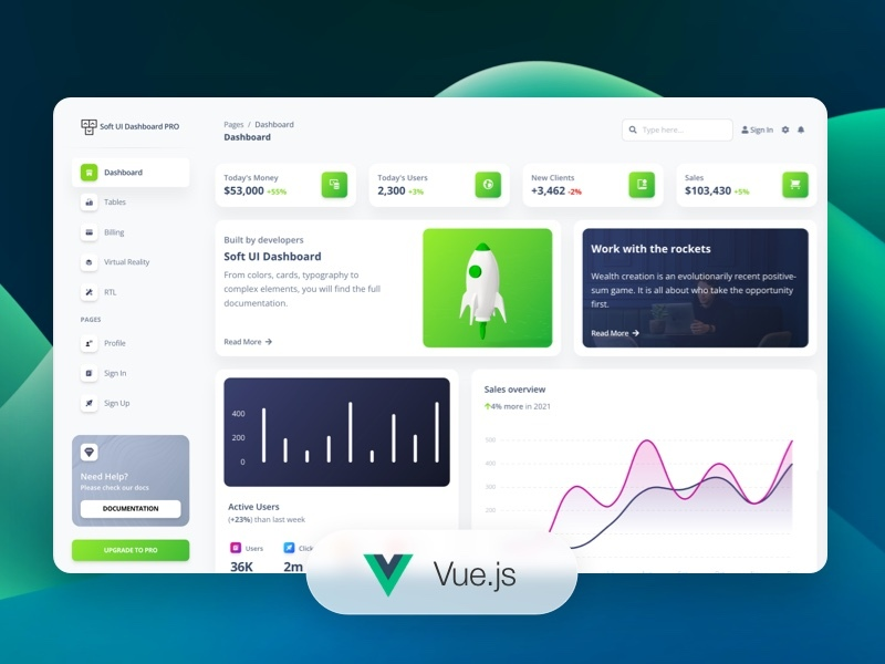 Compare Admin dashboards vue dashboard GitHub