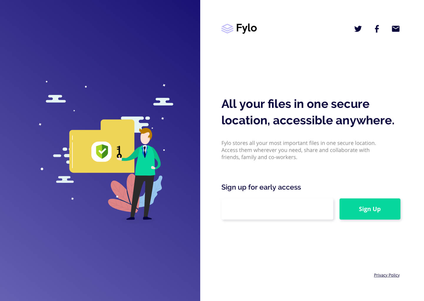 GitHub - HackerApoorv/Fylo-beta-signup: All your files in one secure ...