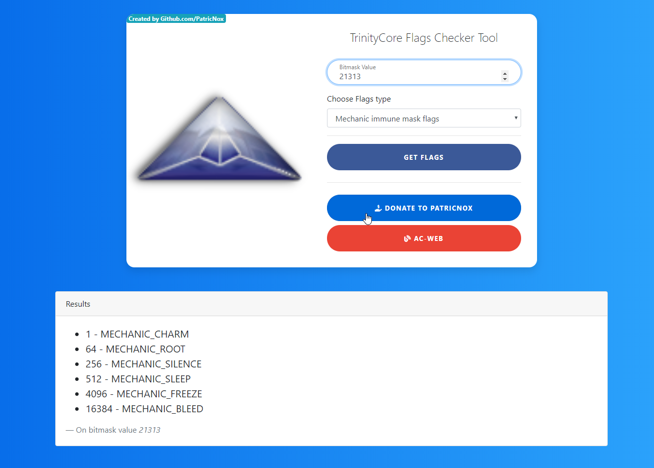 GitHub - Eronox/wow-flags-checker: See the bitmask flags used on a creature