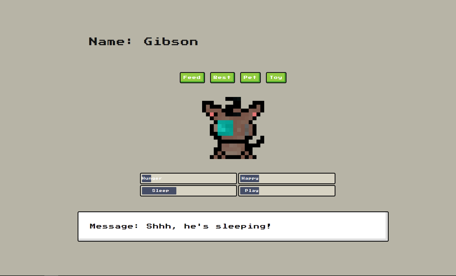 GitHub - joannamiltner/Tamagotchi: C# based retro 8bit mini-game