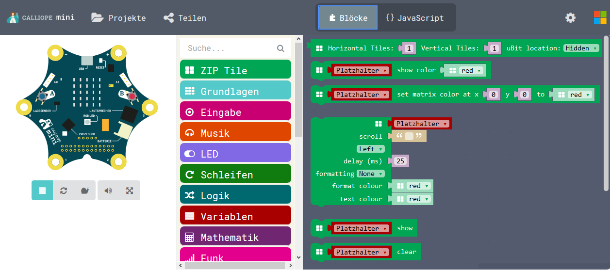 GitHub - MKleinSB/pxt-kitronik-zip-tile-calliope: https://github.com ...