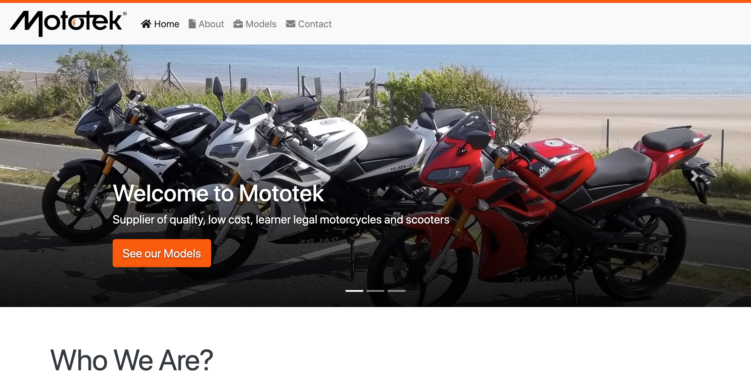 GitHub - MaxJW/mototek: Redesigned local Motorbike Dealership Website