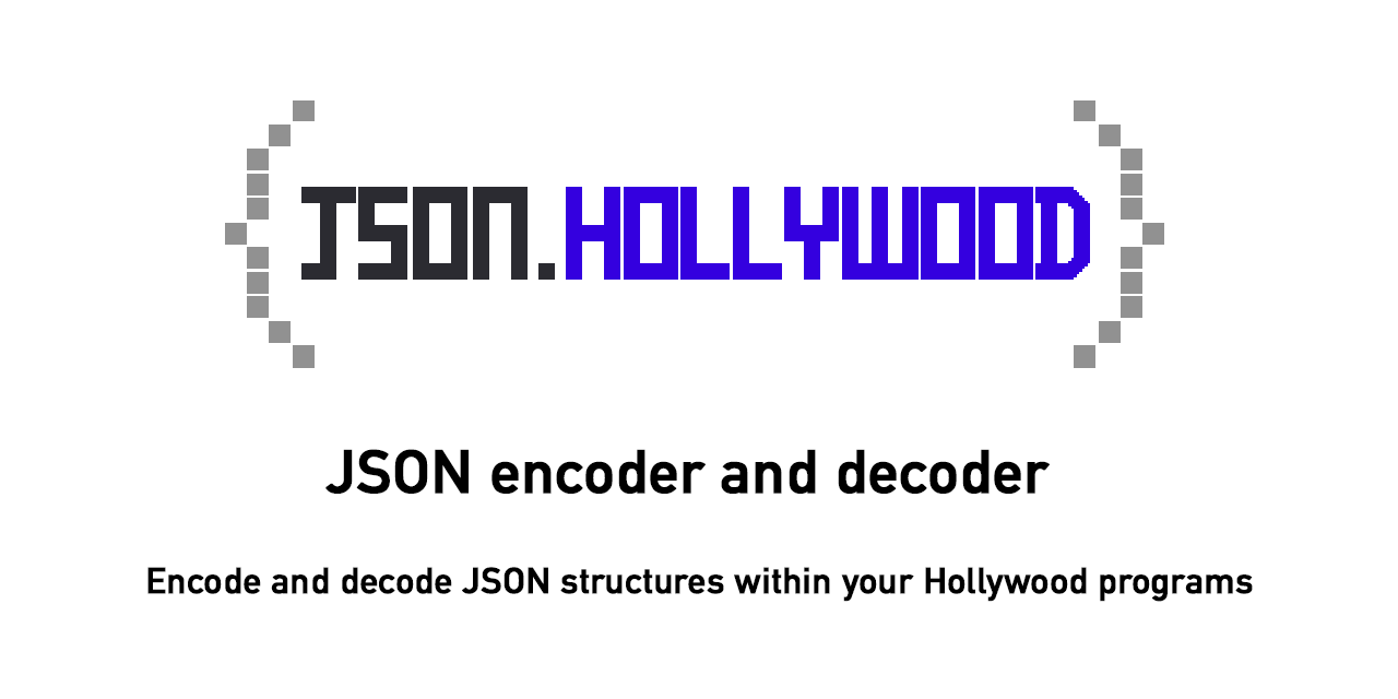 GitHub - JohnArcher/json.hollywood: JSON encoder and decoder for ...