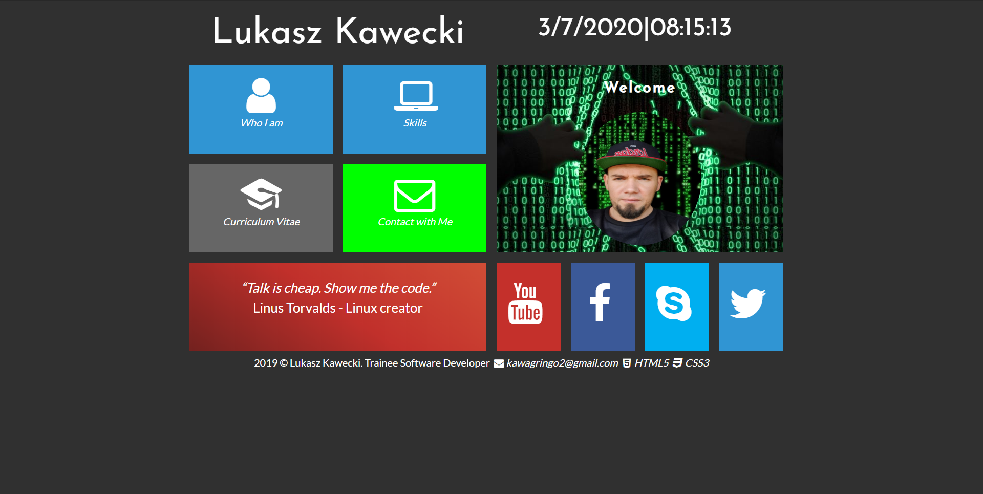 GitHub - kawagringo/portfolio: Portfolio of Lukasz kawecki Old