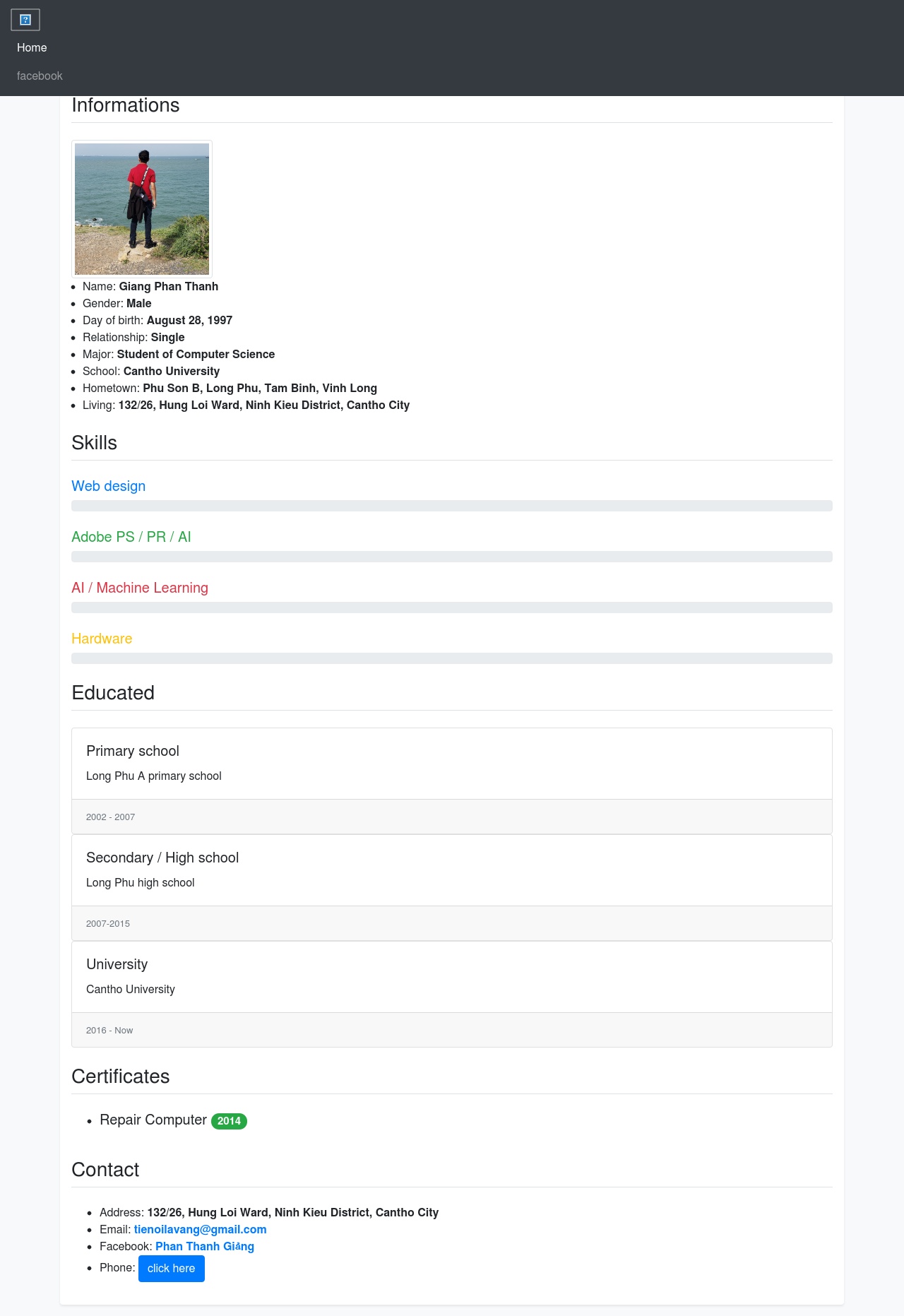Github Giangcse Giangpt Website